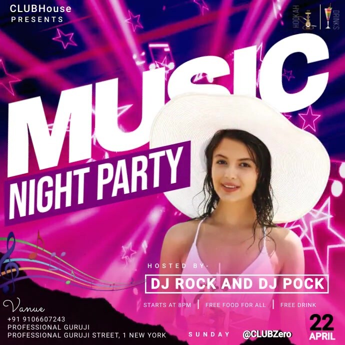 Party Night Flyers Template | PosterMyWall