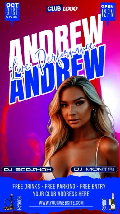 Party Night Flyers Template | PosterMyWall