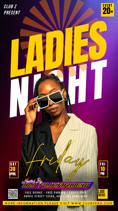 Plantilla de Party Night Flyers | PosterMyWall