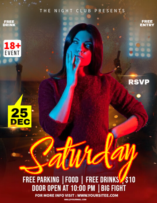 Party Night Flyers Template | PosterMyWall