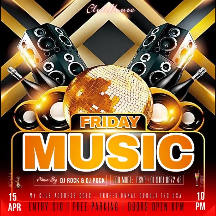 Party Night Flyers Template | PosterMyWall