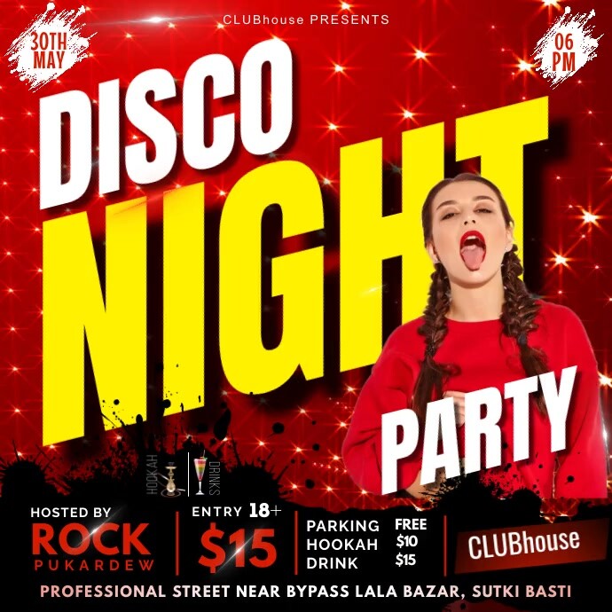 Party Night Flyers Template | PosterMyWall