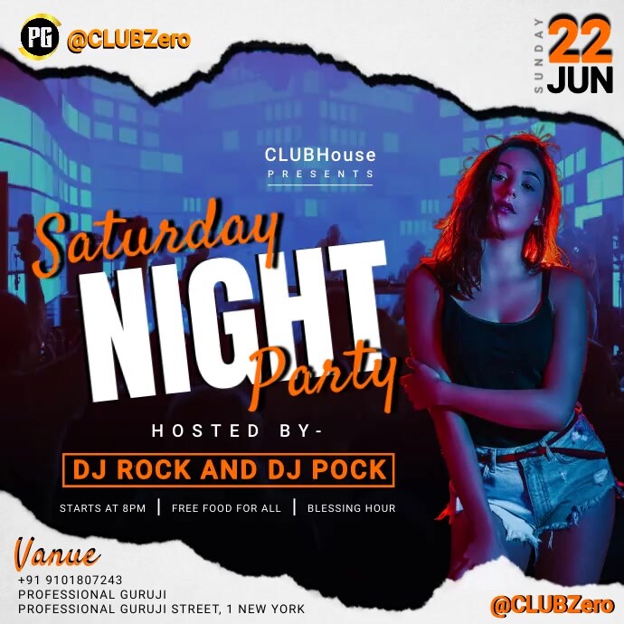 Party Night Flyers Template | PosterMyWall