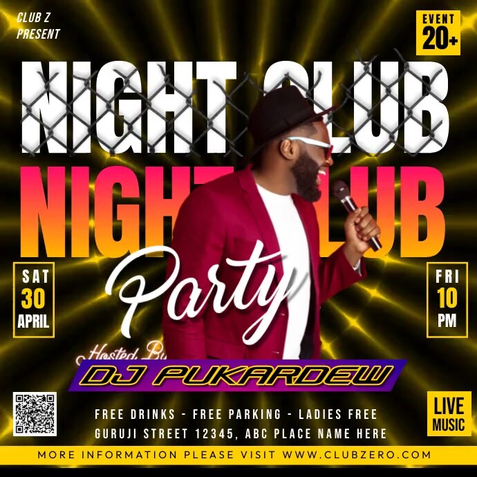Party Night Flyers Templat | PosterMyWall