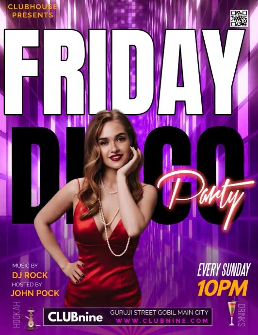 Party Night Flyers Template | PosterMyWall