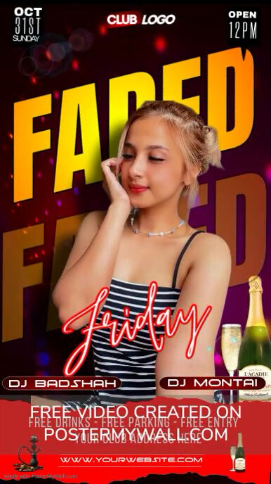 Party Night Flyers Template | PosterMyWall