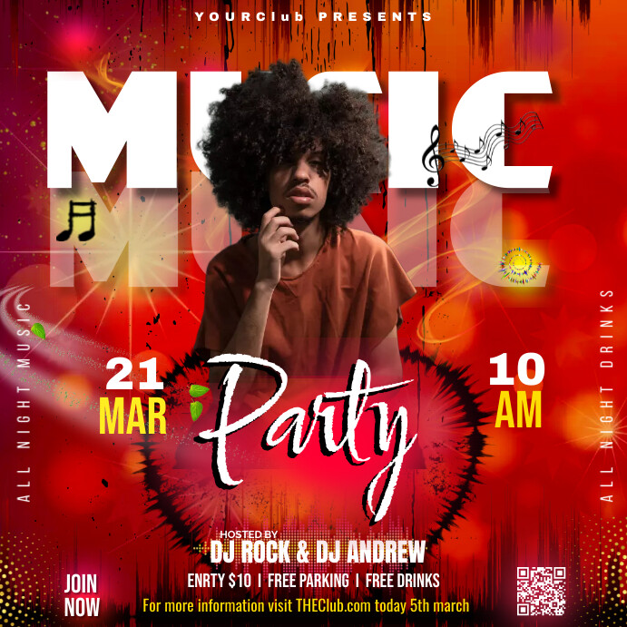 Party Night Flyers Template | PosterMyWall