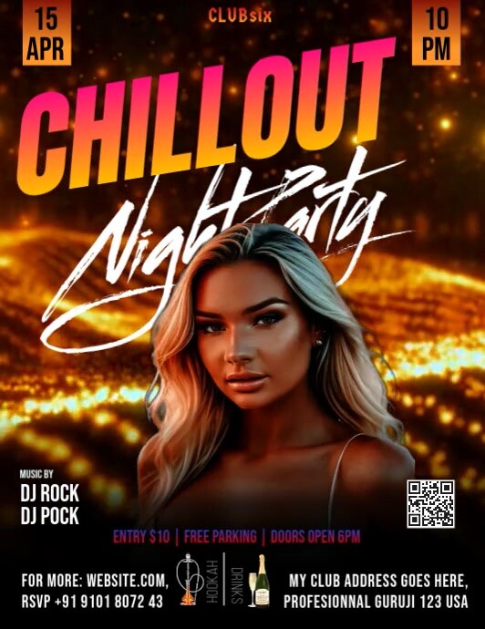 Party Night Flyers Template | PosterMyWall