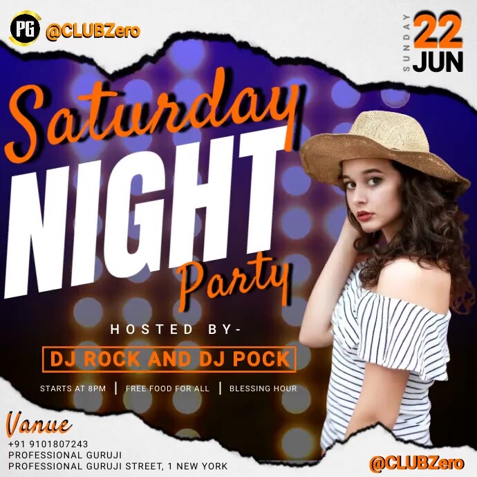 Party Night Flyers Template | PosterMyWall