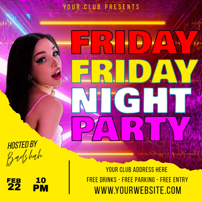 Party Night Flyers Template | PosterMyWall