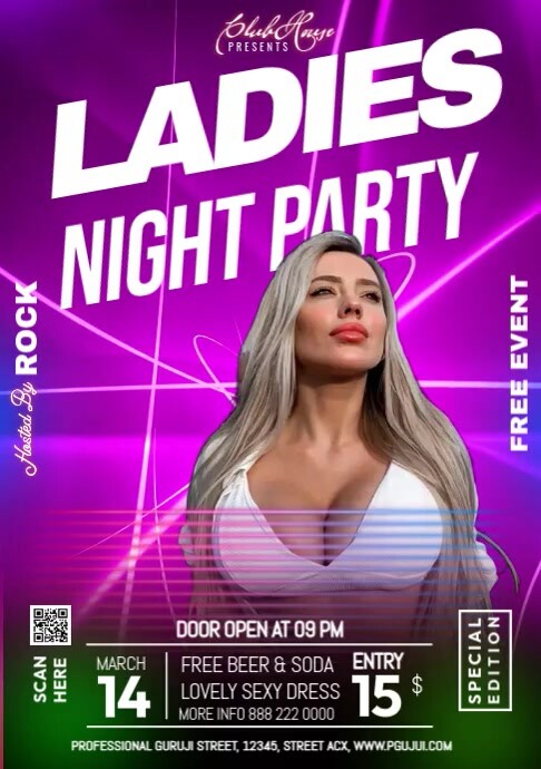 Party Night Flyers Template | PosterMyWall