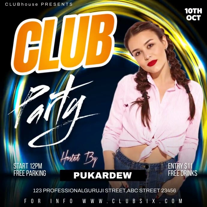 Party Night Flyers Template | PosterMyWall