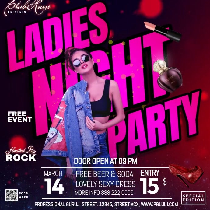 Party Night Flyers Template | PosterMyWall