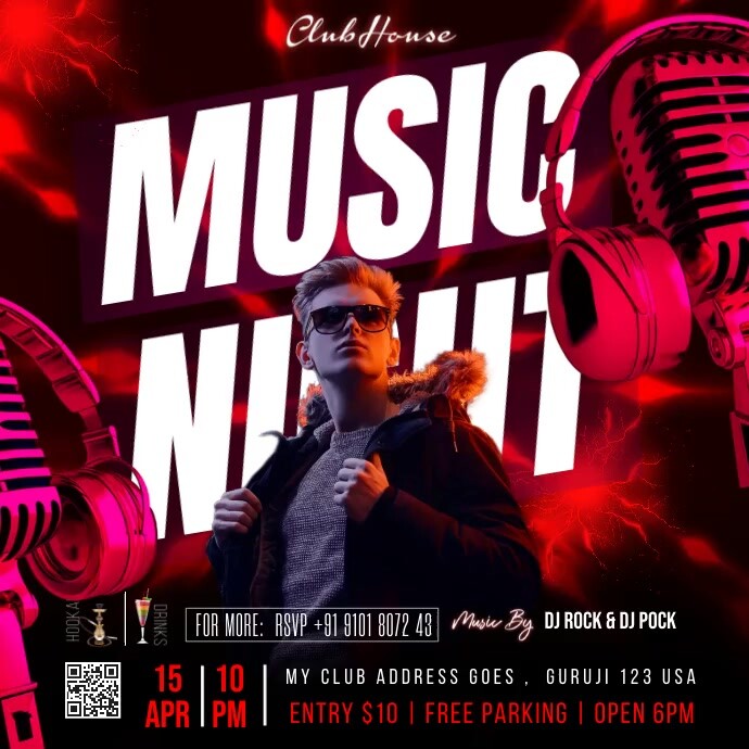 Party Night Flyers Template | PosterMyWall