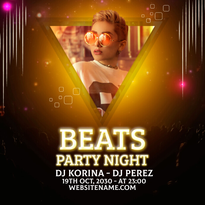 Party Night Instagram Post Template | PosterMyWall