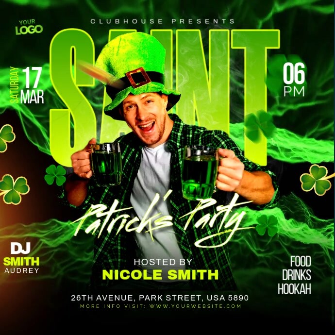 party night instagram post template | PosterMyWall