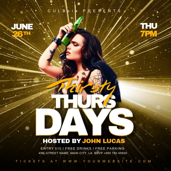 party night instagram post template | PosterMyWall