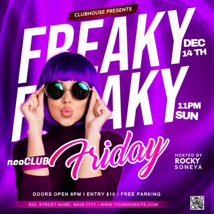 party night instagram post template | PosterMyWall