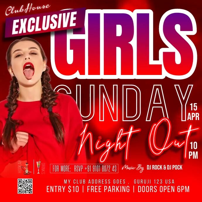 party night instagram post template | PosterMyWall