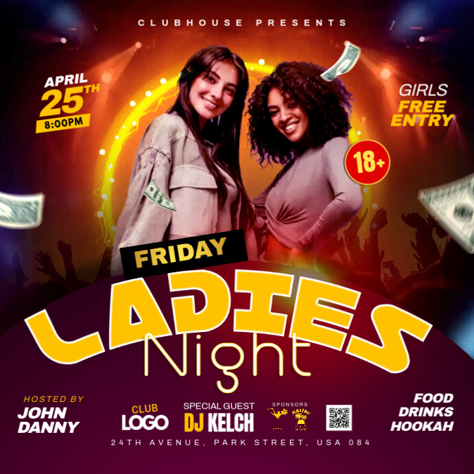 party night instagram post template | PosterMyWall