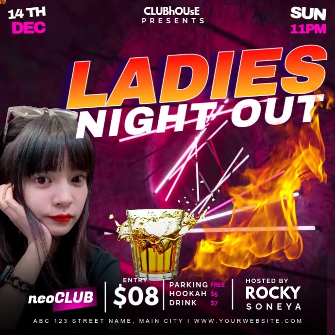 party night instagram post template | PosterMyWall