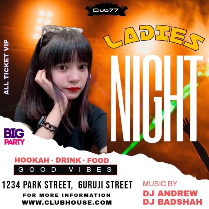 party night instagram post template | PosterMyWall