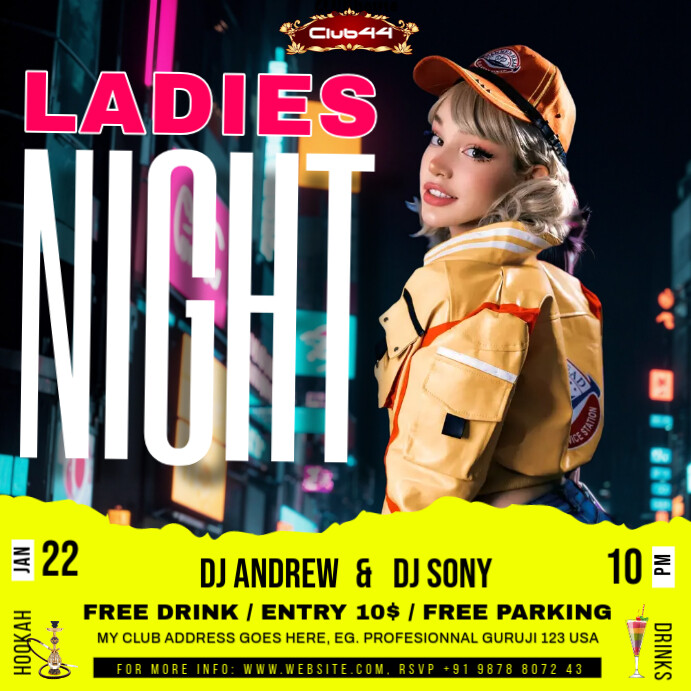 party night instagram post template | PosterMyWall