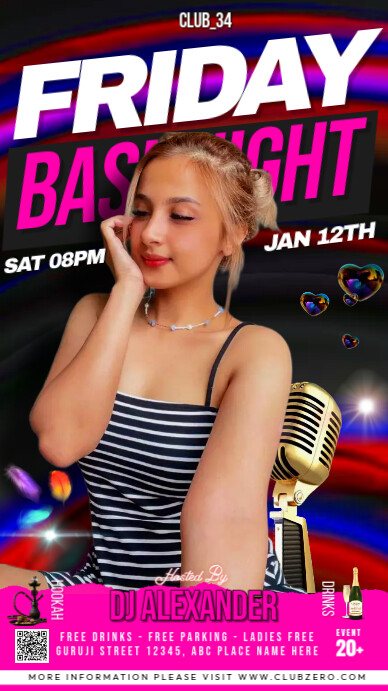 party night instagram post template | PosterMyWall