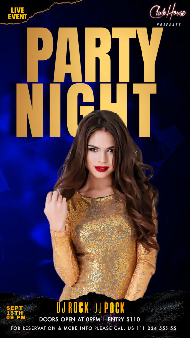party night instagram post template | PosterMyWall