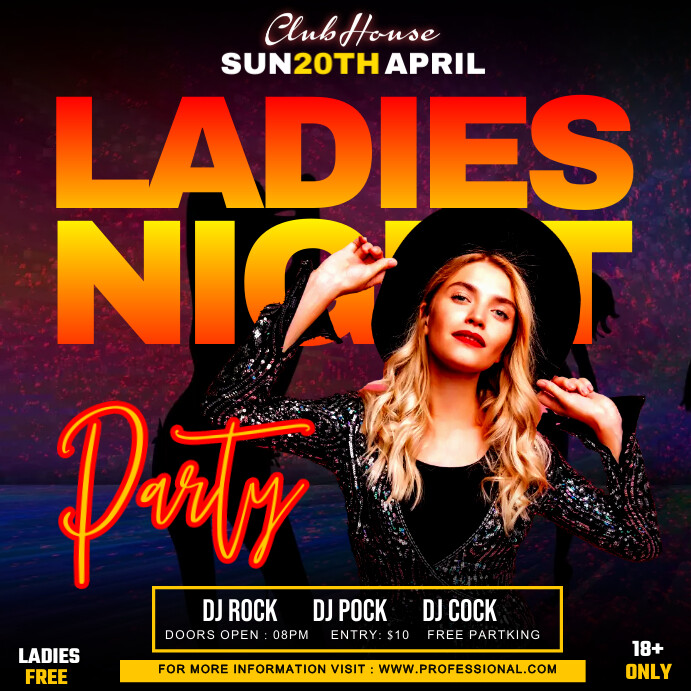 party night instagram post template | PosterMyWall