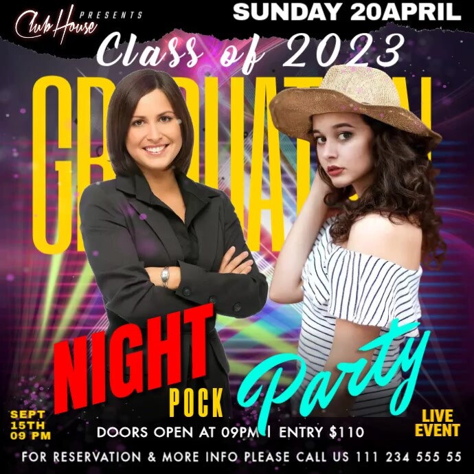 party night instagram post templatedj night c | PosterMyWall