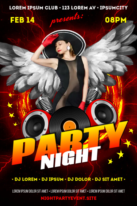 PARTY NIGHT POSTER Template | PosterMyWall