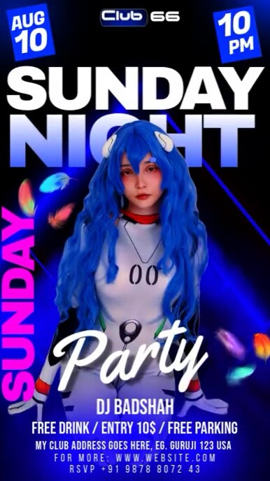 party night poster Template | PosterMyWall