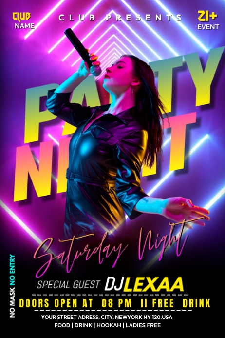 Party Night Poster Template | PosterMyWall