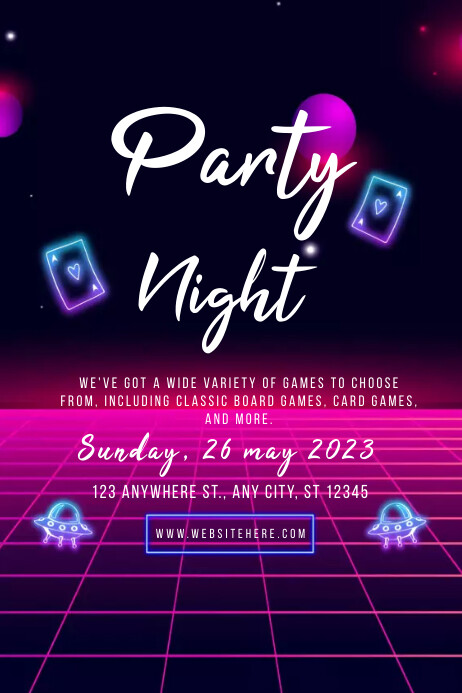 Party Night Poster Template | PosterMyWall