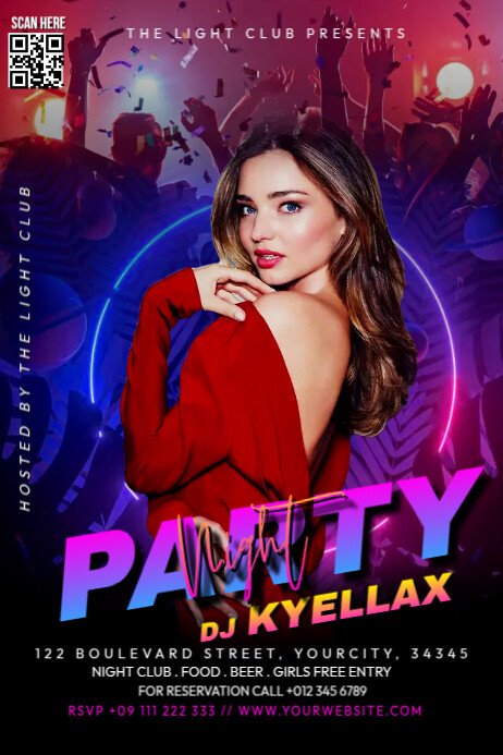 Party Night Poster Template | PosterMyWall
