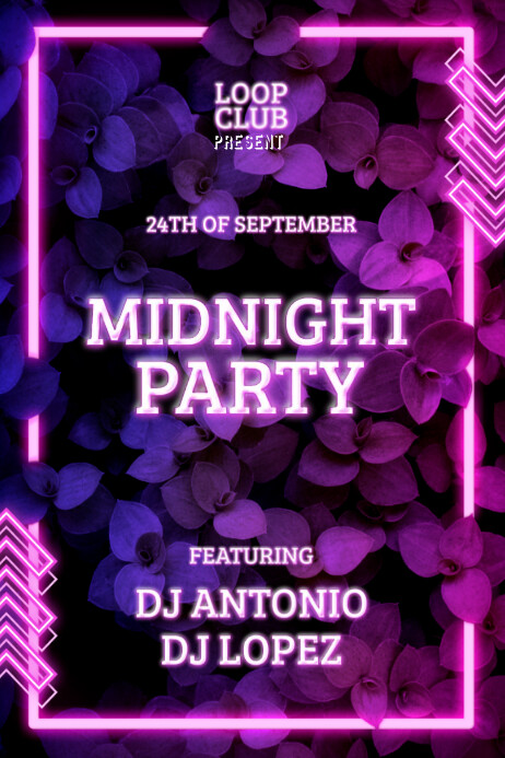 Plantilla de Party Night Poster | PosterMyWall