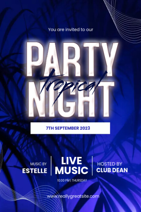 Party Night Poster Template | PosterMyWall