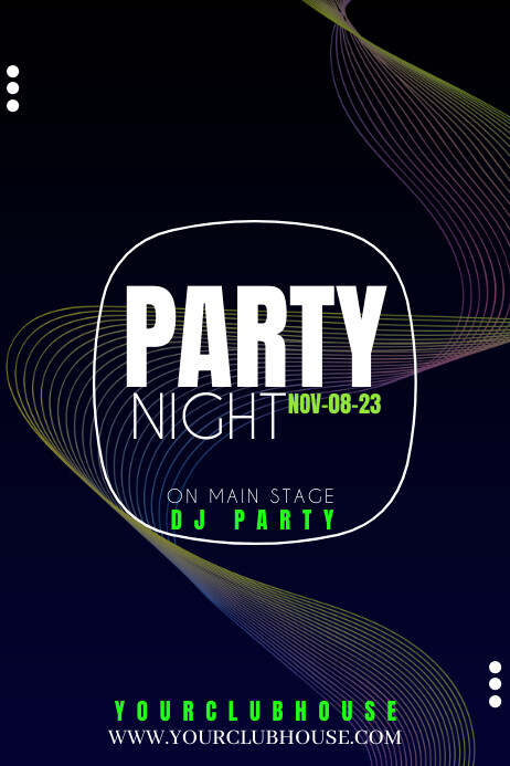 party night poster Template | PosterMyWall