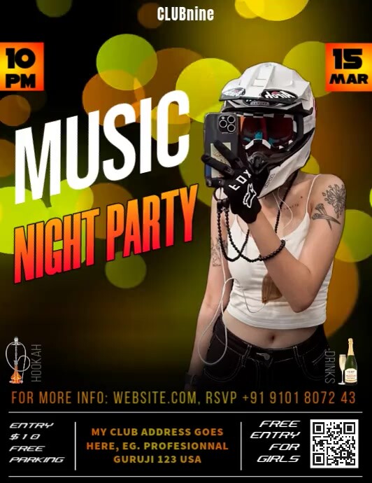 party night poster Template | PosterMyWall