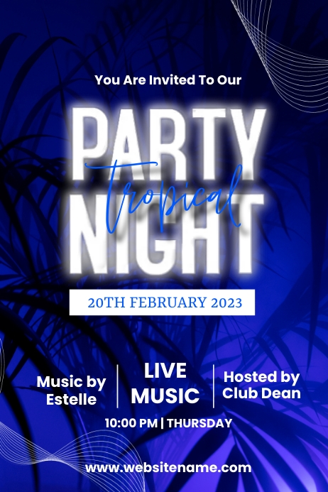 Party Night Poster Template | PosterMyWall
