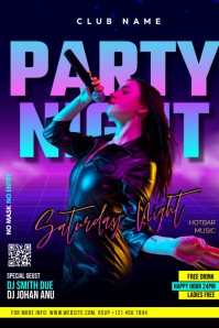 Party Night Poster Template | PosterMyWall