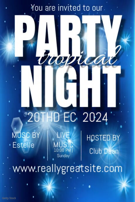 Party Night Poster Template | PosterMyWall