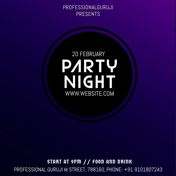 Party night smoke Template | PosterMyWall