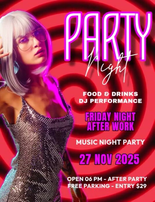 Party Night Video Ads Template | PosterMyWall