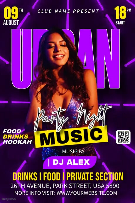 Party Night Video Template | PosterMyWall