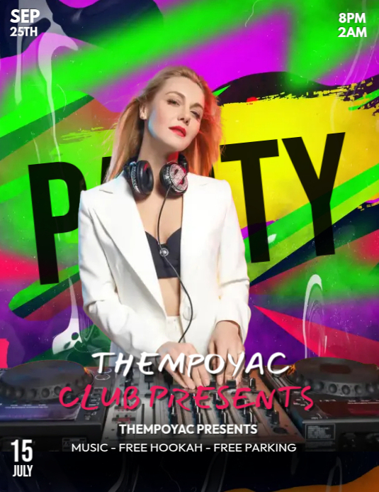 Party Poster Ads Templat | PosterMyWall