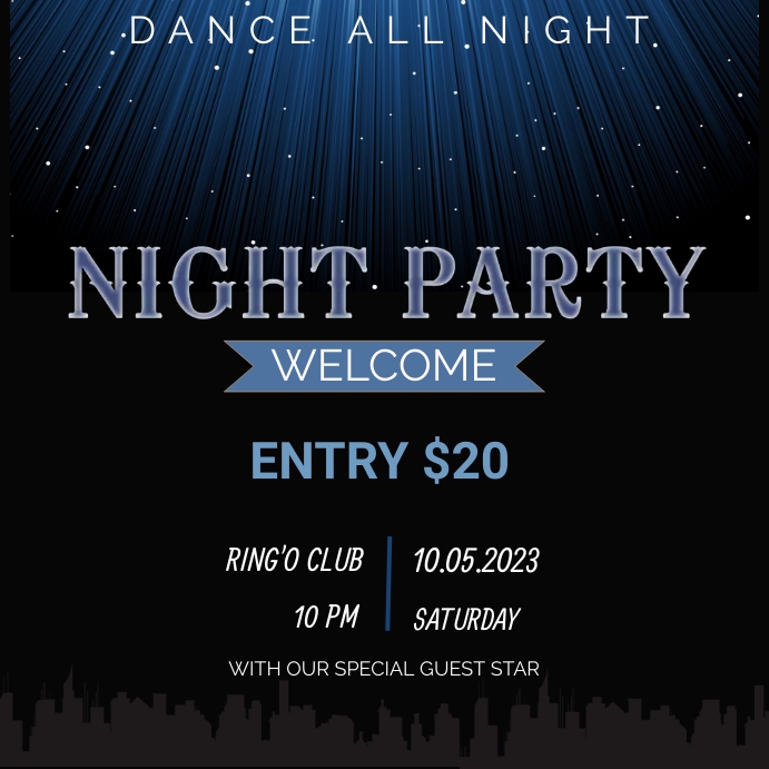 PARTY POSTER Template | PosterMyWall