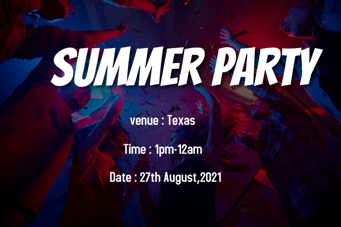 party poster Template | PosterMyWall