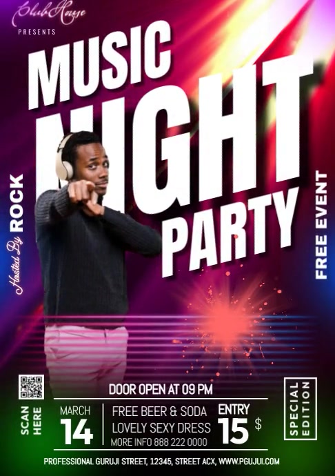 party poster Template | PosterMyWall